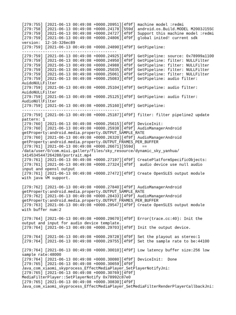 Trace | PDF | Codec | Video