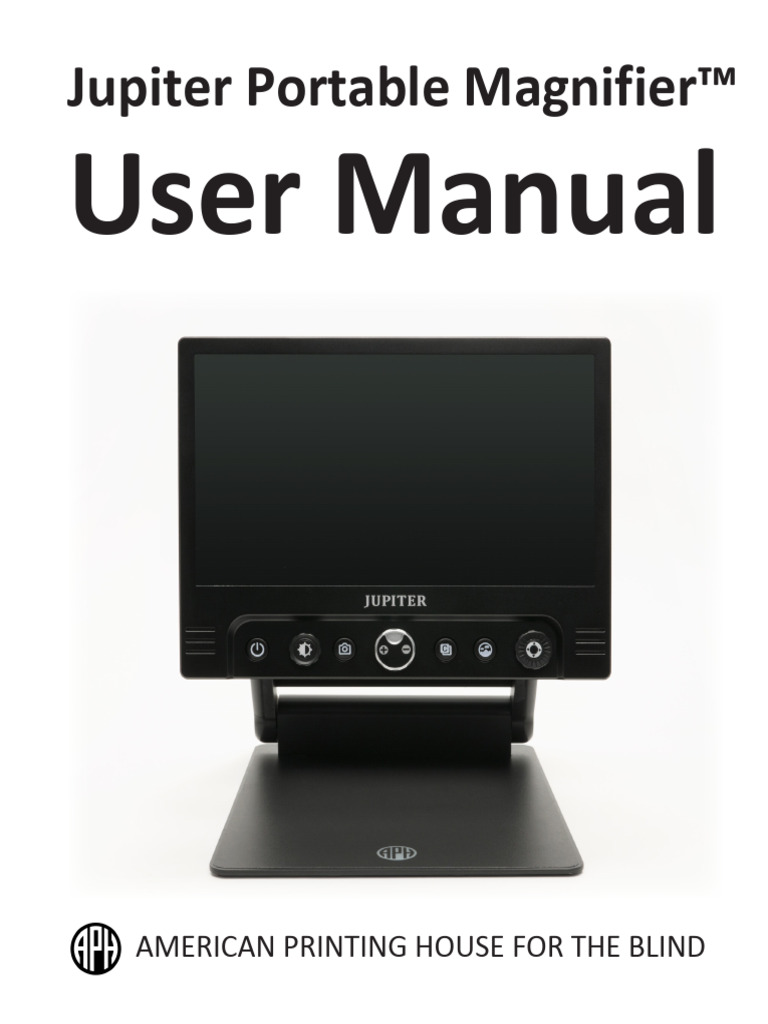 Jupiter Portable Magnifier User Manual | PDF | Camera | Camera Lens