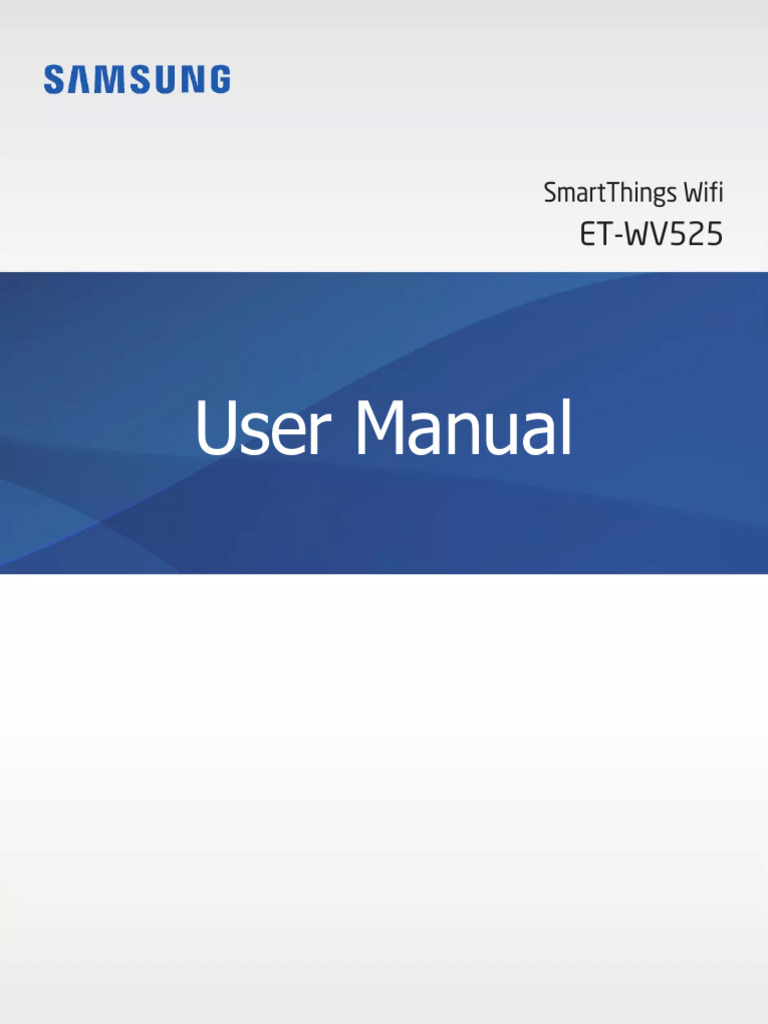 Manual de usuario Samsung SmartThings (Español - 87 páginas) | PDF