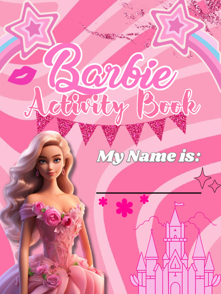 Barbie Activity Book (B&W) | PDF