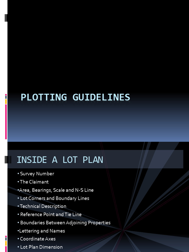Plotting Guidelines | PDF | Surveying | Cartesian Coordinate System