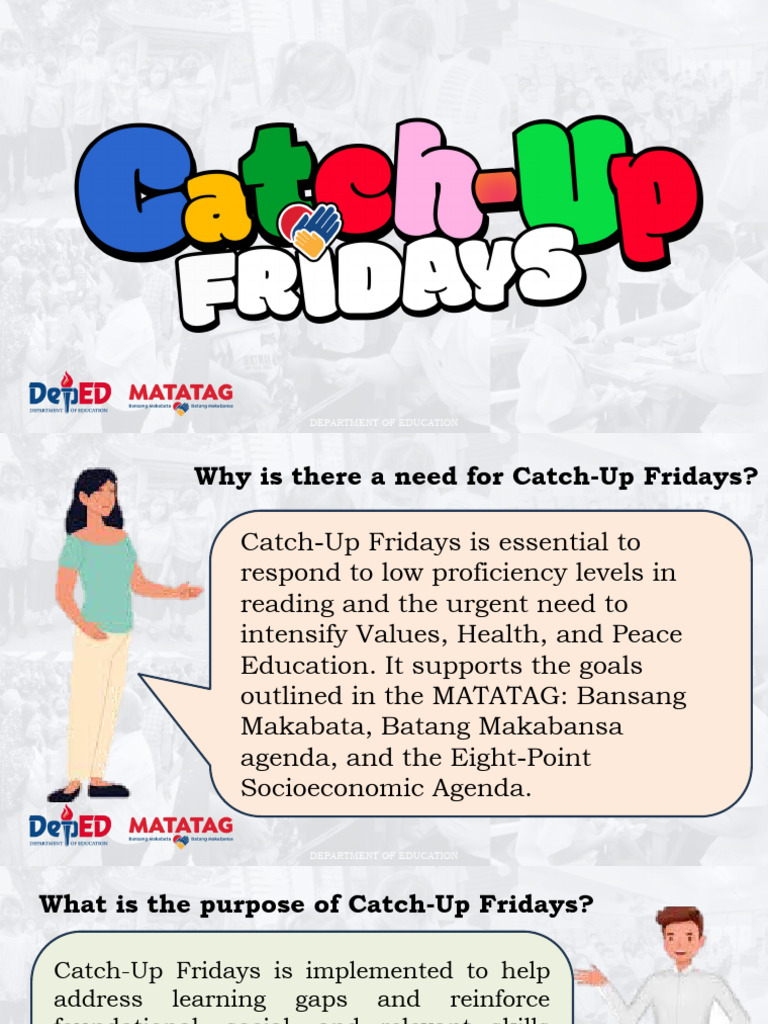 Catch Up Fridays - Orientation Presentation | PDF | Learning | Teachers