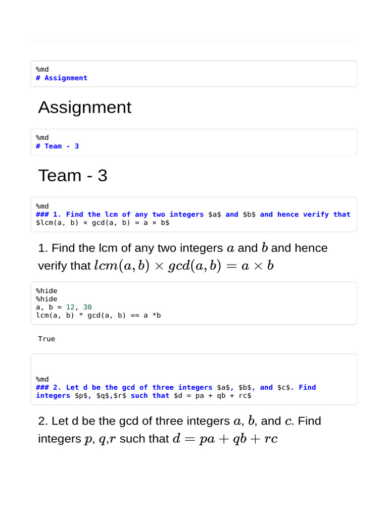 Finalassignment | PDF | Prime Number | Algebra