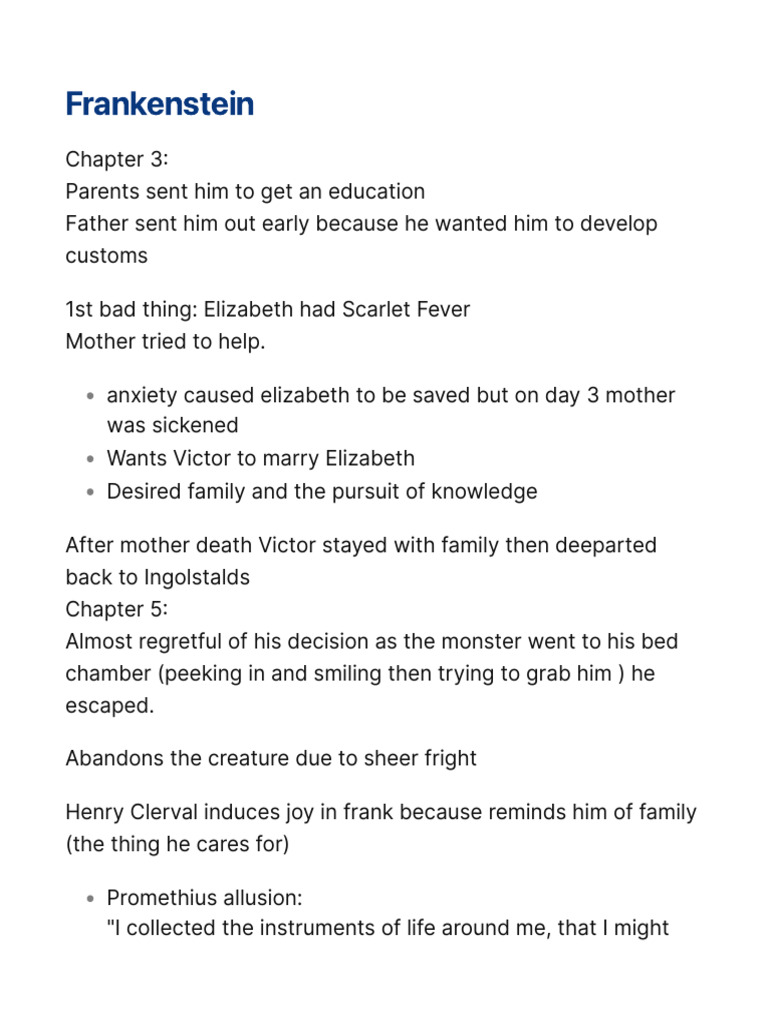 Frankenstein | PDF | Frankenstein