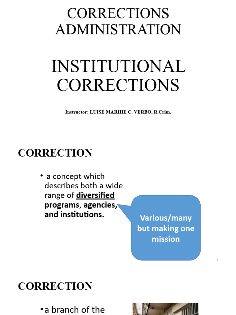 Correctional System Overview | PDF | Prison | Crimes
