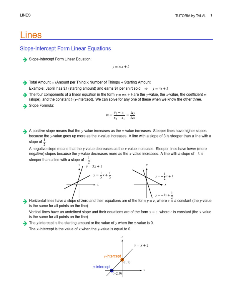 Sat Math Notes | PDF