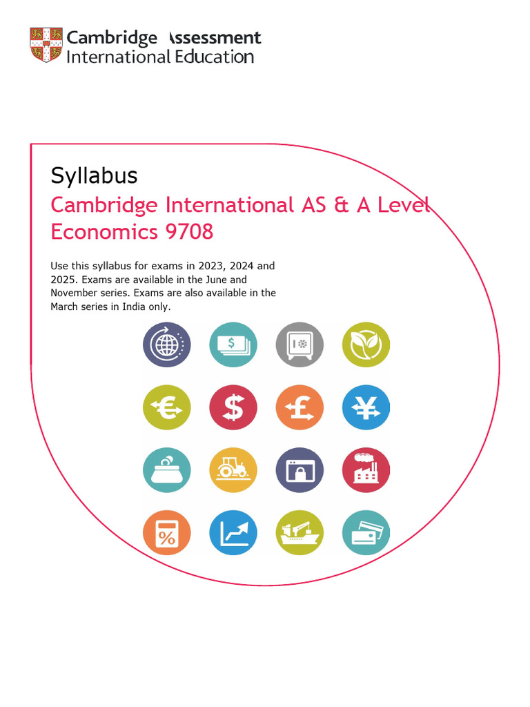 Economics Syllabus - AS & A Level | PDF | Price Elasticity Of Demand ...