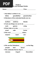 Grade 1 Tests 1-1 | PDF | Language Arts & Discipline