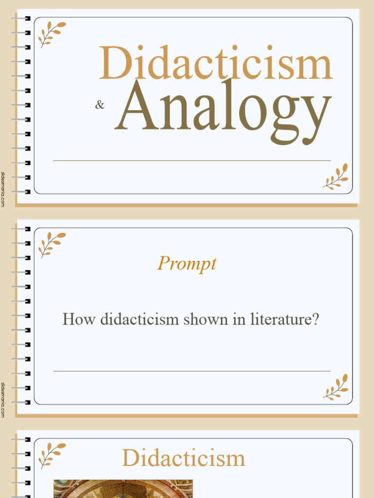 Didacticism in Literature Explained | PDF | Analogy | Poetry