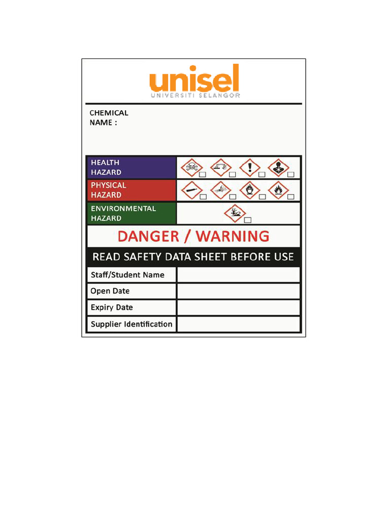 Label Botol Kimia | PDF
