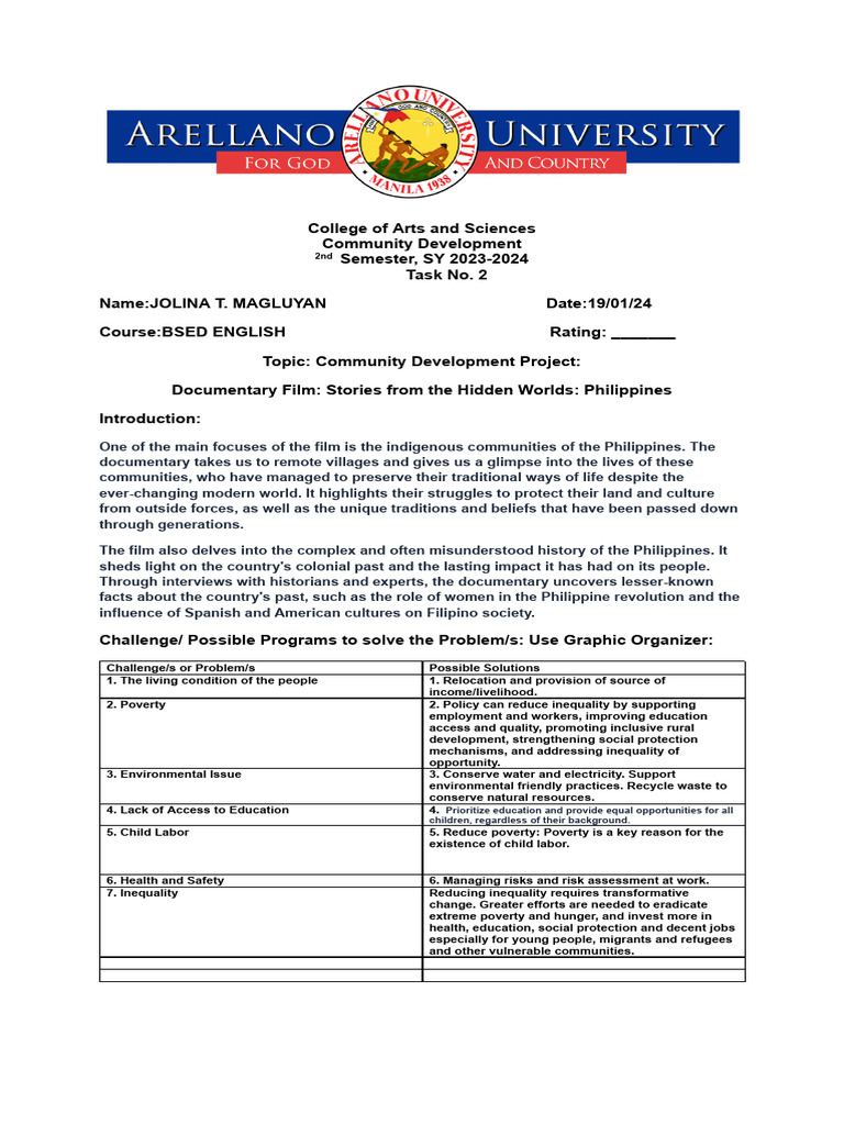 Learning Task No 2 Documentary Film Stories From The Hidden Worlds