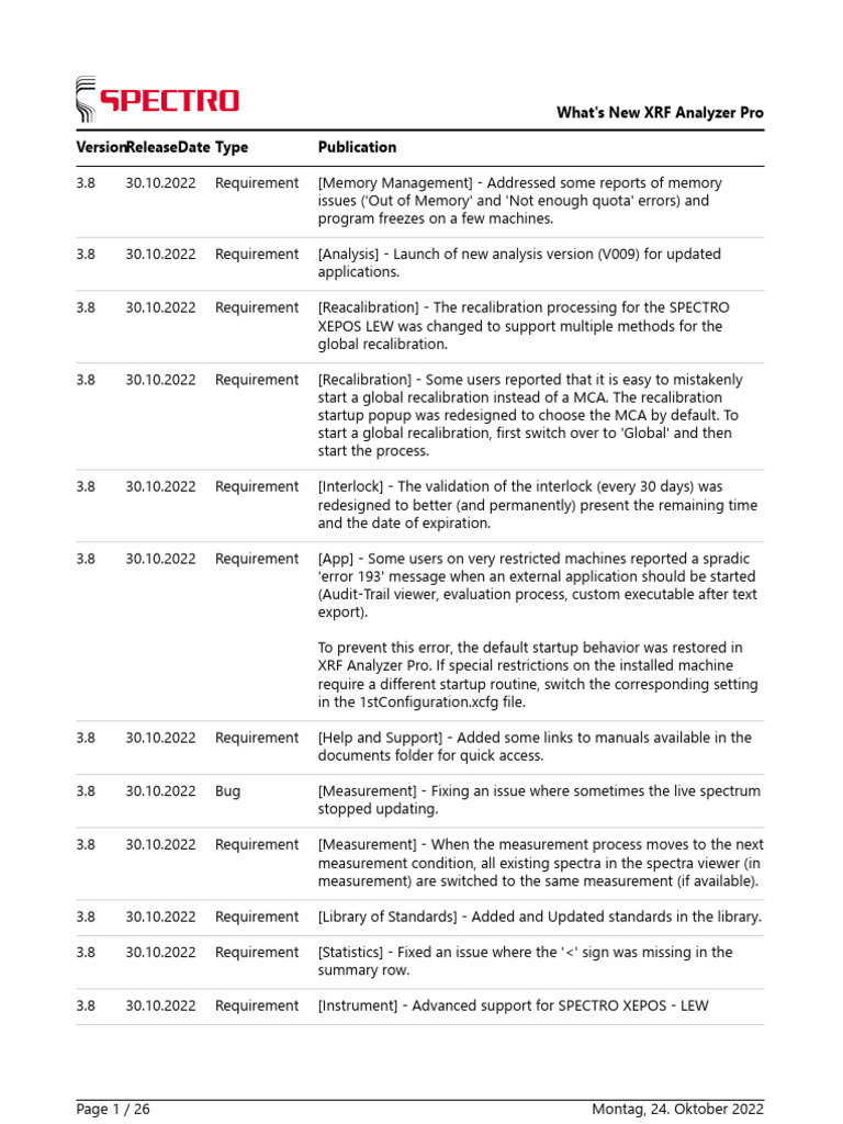 Whats New in XRF Analyzer Pro 3 - 8 - 1 | PDF | Business | Computers