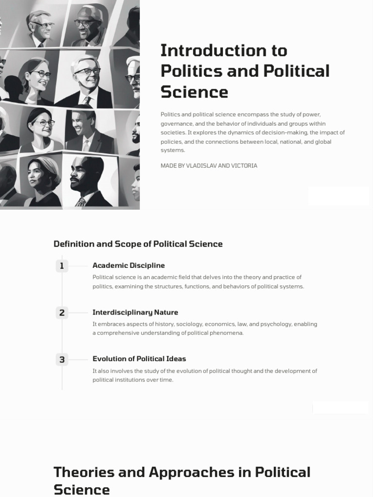 Introduction To Politics and Political Science | PDF | Political ...