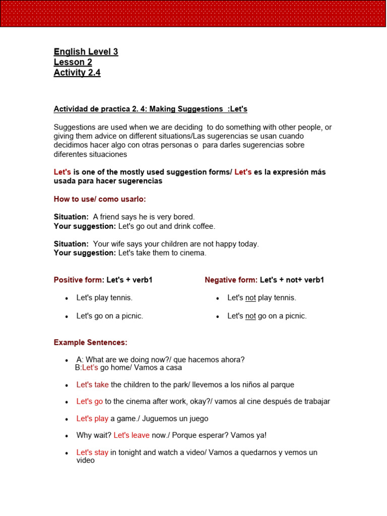 Tarea Ingles Hoy | PDF