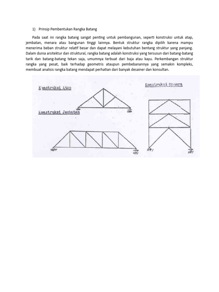 Struktur Batang Rangka | PDF | Sains & Matematika