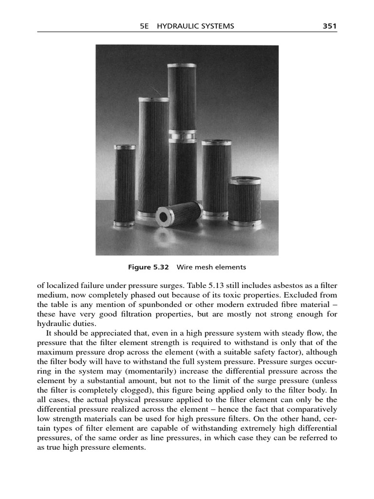 Hydraulic Filter Elements Guide | PDF | Filtration | Sintering