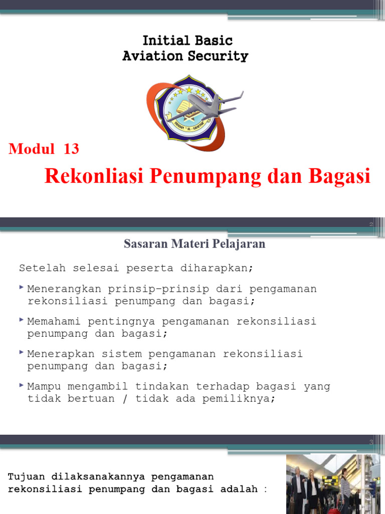 MODUL 13 Rekonsiliasi Penumpang Dan Bagasi | PDF