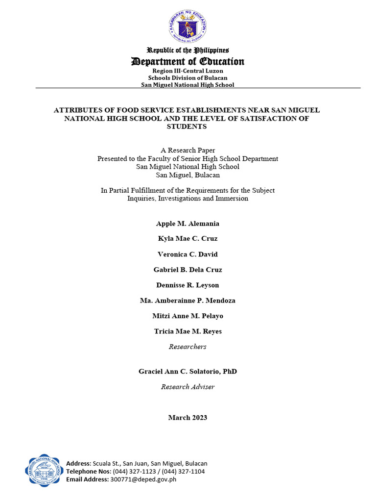 Chapter 3 With Questionnaire I3 | PDF | Statistics | Sampling (Statistics)