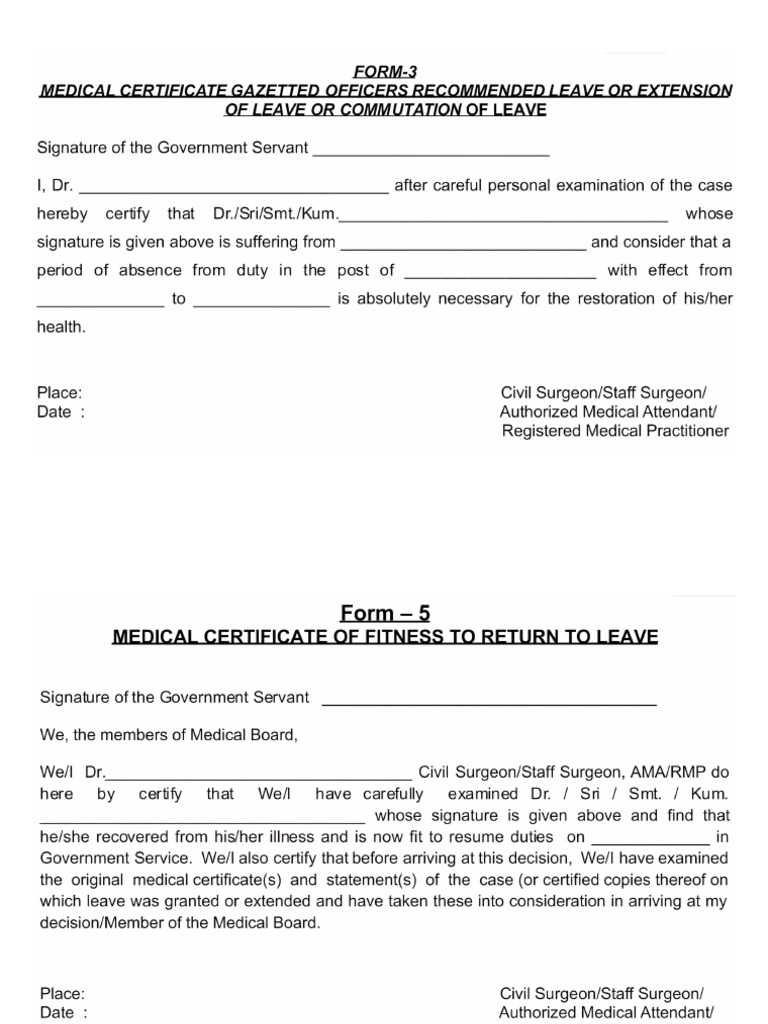 Leave Certificate | PDF