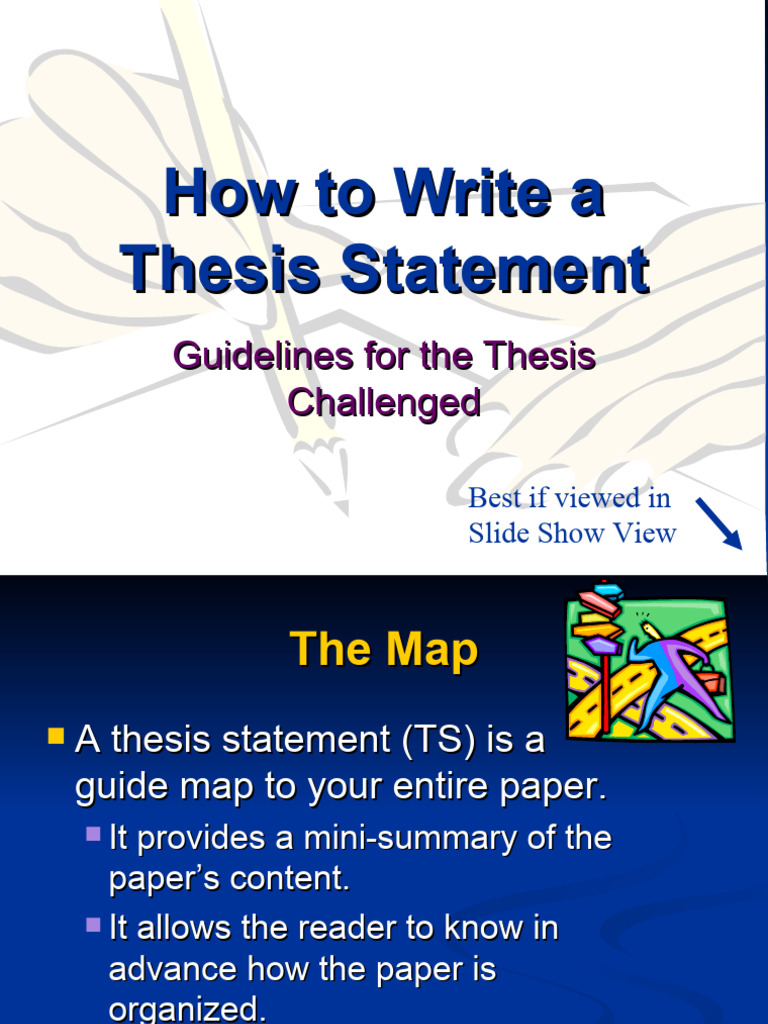 How To Write A Thesis Statement PowerPoint | PDF | Essays | Cognition