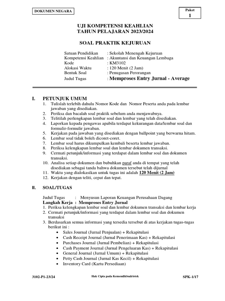 Soal Entri Jurnal Ud Abadi | PDF