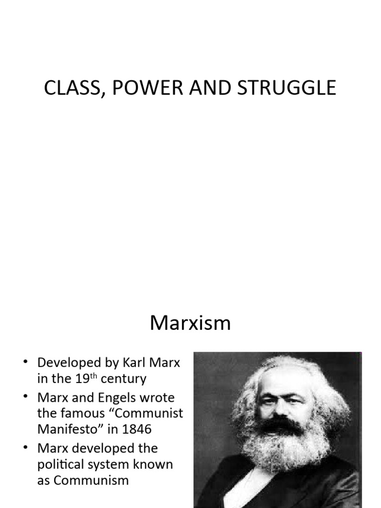 Class and Power | PDF | Marxism | Karl Marx
