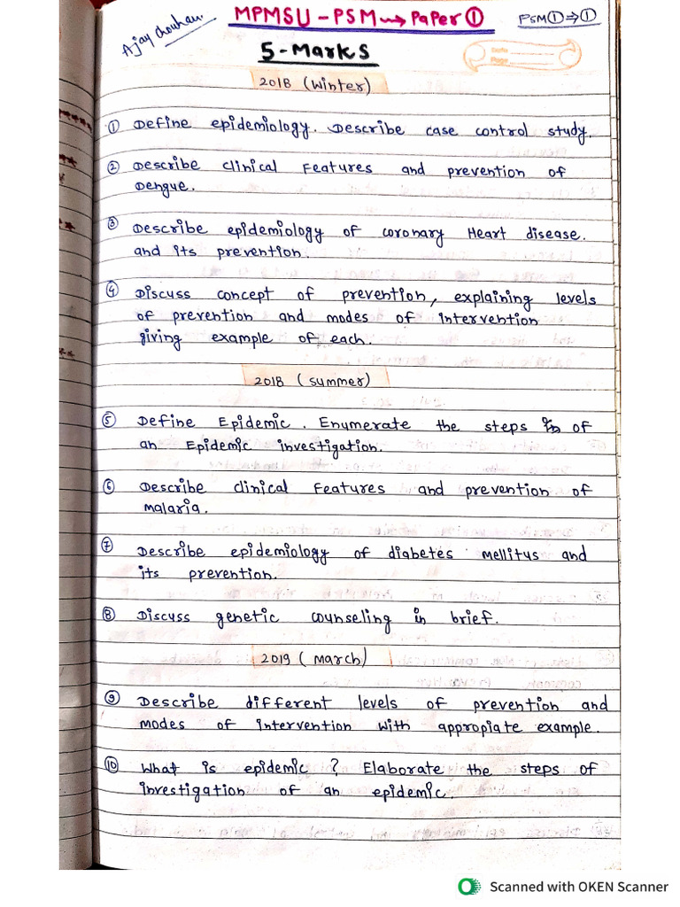 MPMSU PSM Paper-1 (New) | PDF