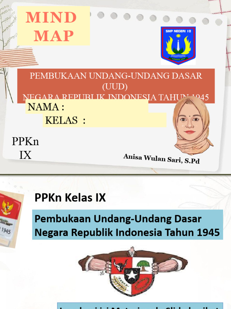 Mind Mapping Pembukaan UUD 1945 | PDF | Politik | Perjalanan