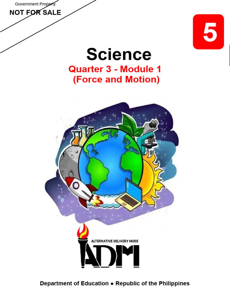 SC5 Q3 Module 1 Force and Motion - V2 | PDF | Force | Speed