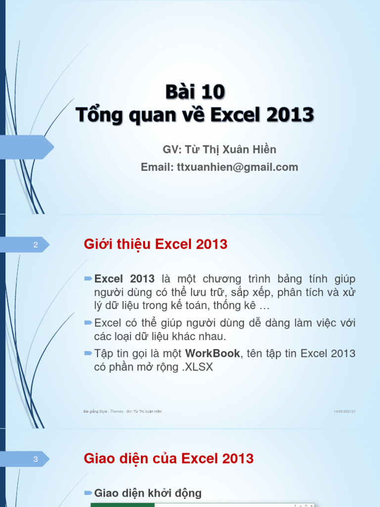 Bai10 Tongquanve Excel | PDF