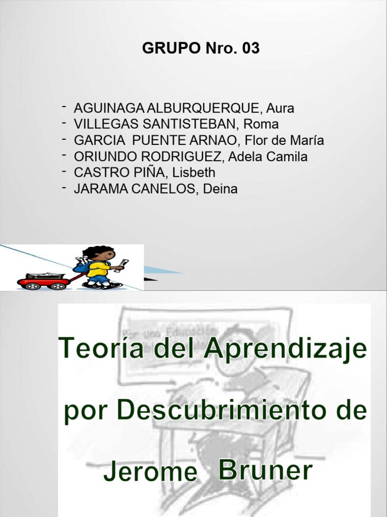 Jerome Bruner | PDF | Aprendizaje | Ciencias del comportamiento