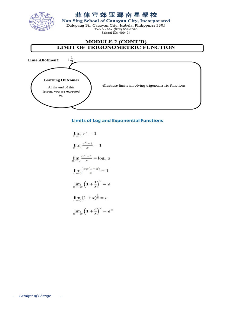 Module 2 Cont'd BC | PDF | Trigonometric Functions | Mathematical Objects