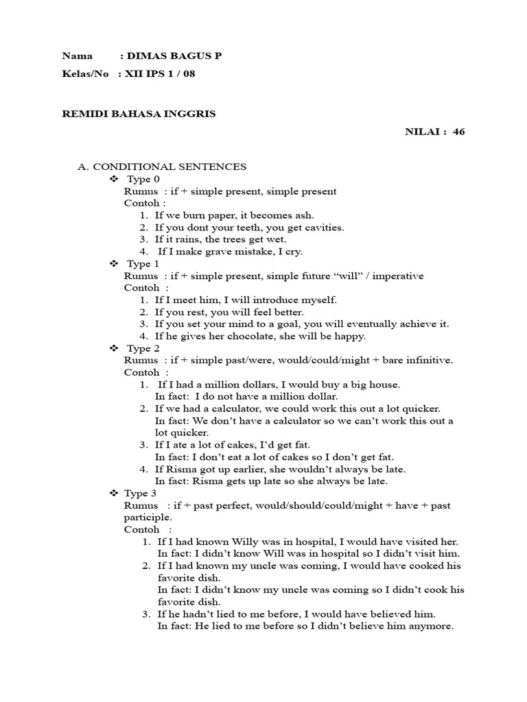 Bahasa Inggris Dimas | PDF