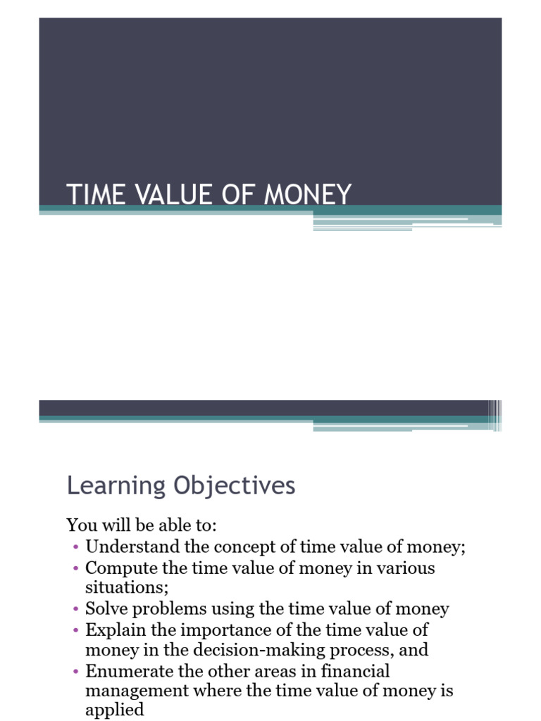 FIN 202 Chapter 2 Time Value of Money | PDF | Time Value Of Money | Present Value