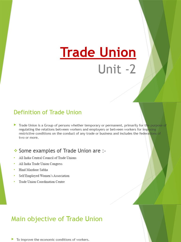 Trade Union Overview & Challenges | PDF | Trade Union | Employment