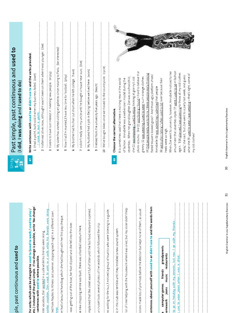 EGIU - (30-33) Present, Present Perfect, Past & Used To | PDF