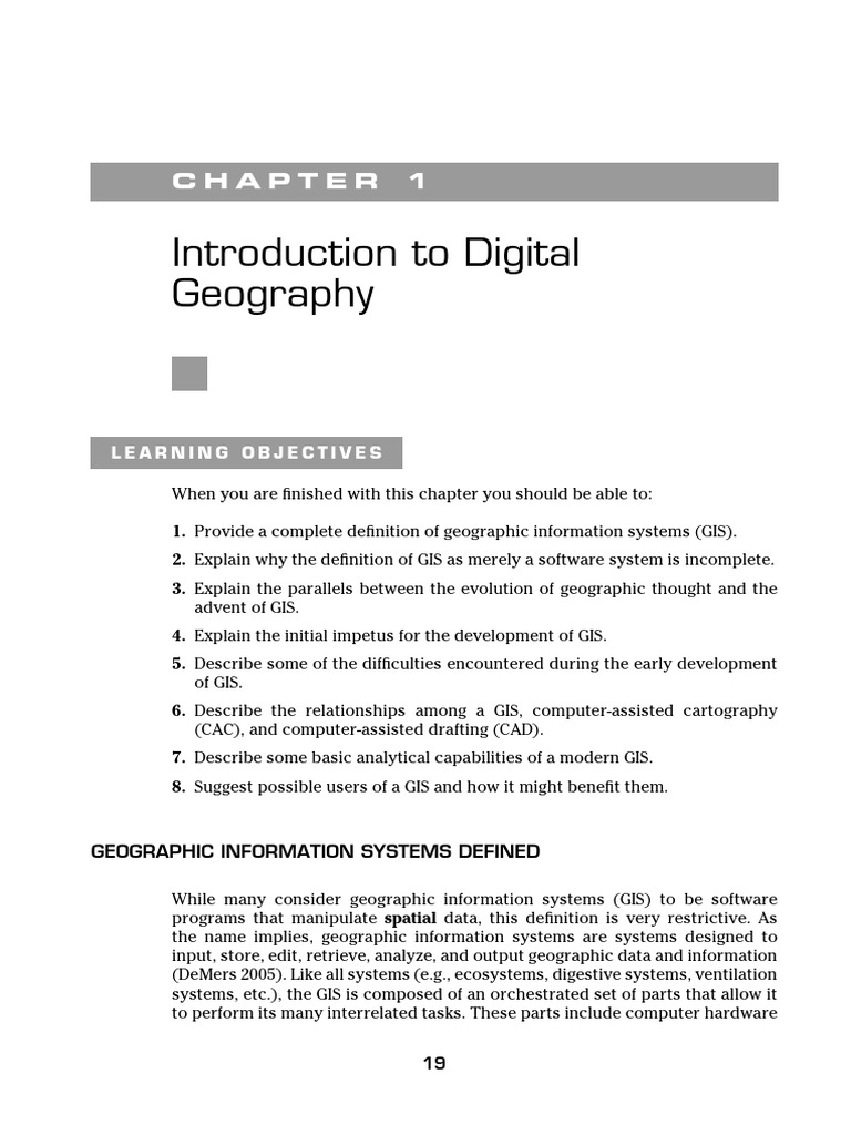 Introduction to Digital Geography | PDF | Geographic Information System ...
