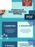 8 Patterns of Development | PDF | Definition | Essays