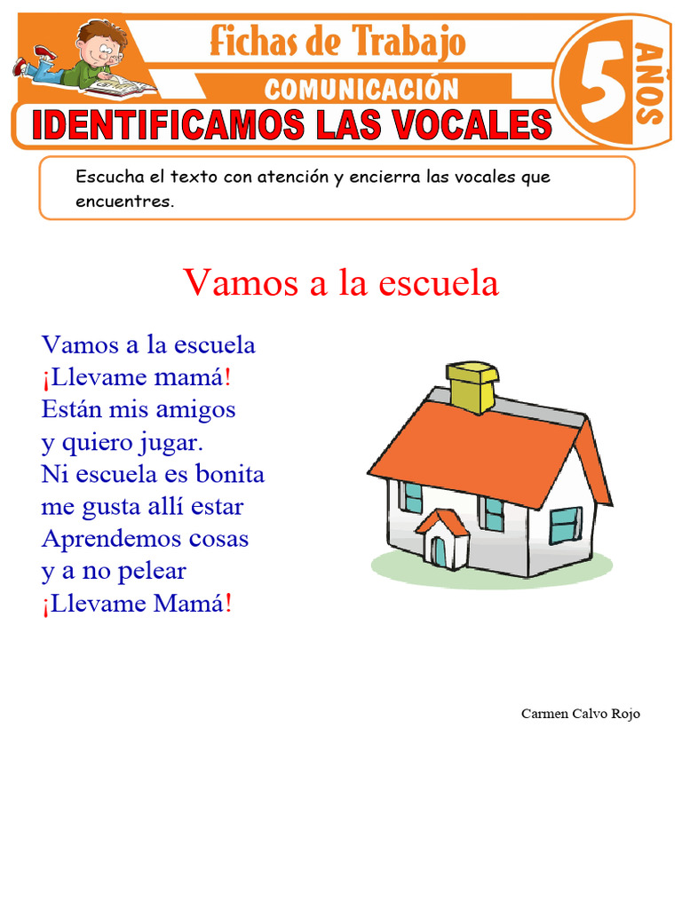 Actividades para Identificar Vocales | PDF | Artes del Lenguaje y ...