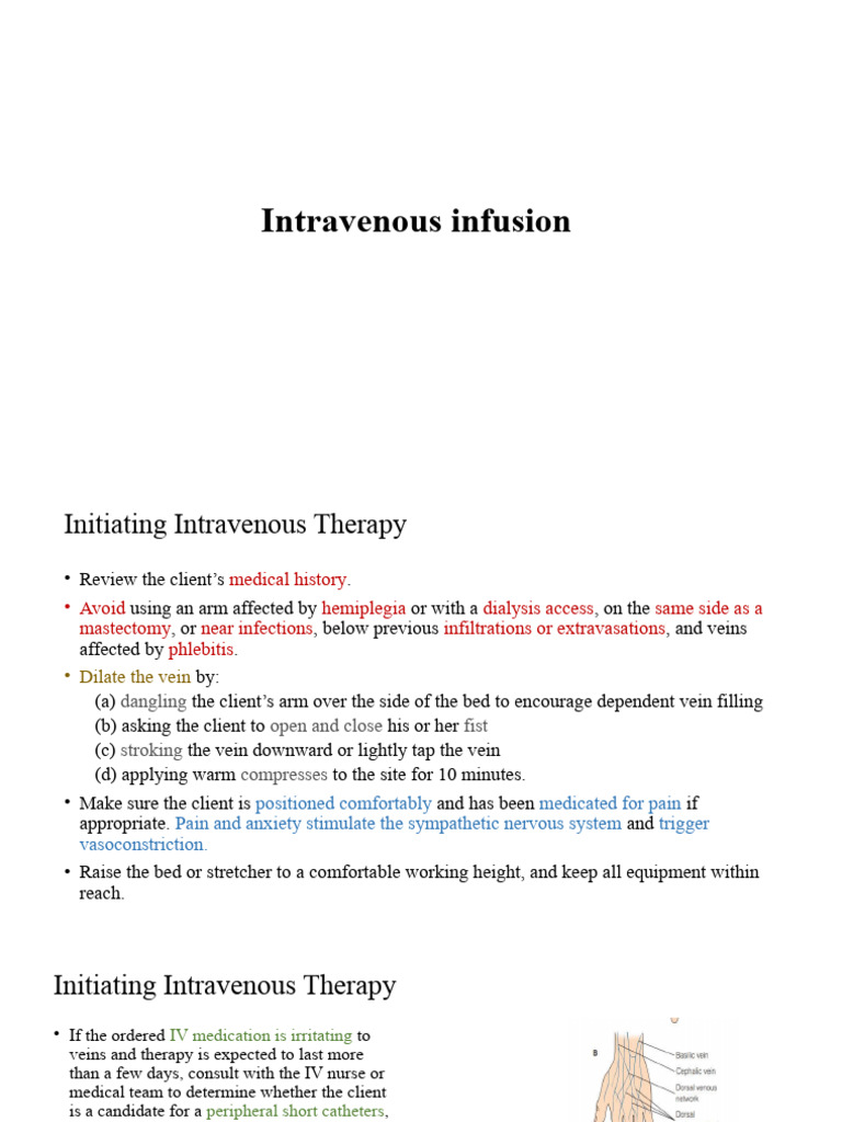 IV Infusion Flow Rate Calculation | PDF | Intravenous Therapy | Medical ...