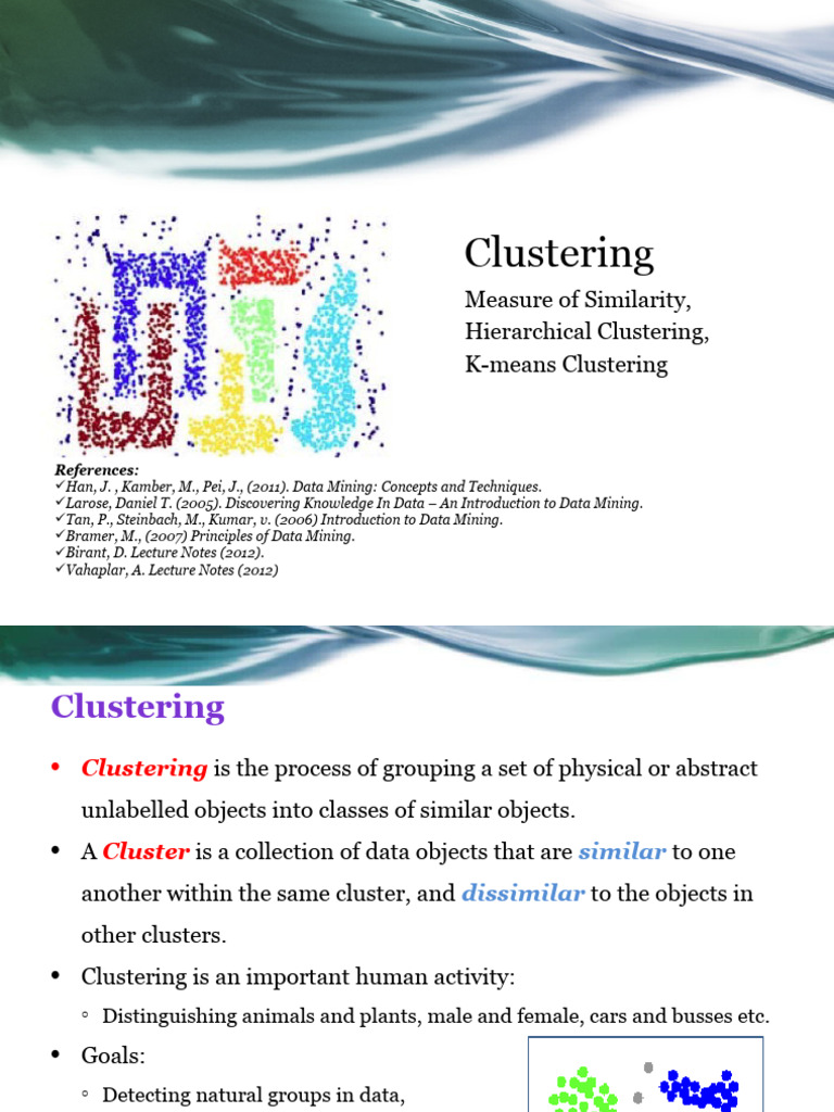 DEU CSC5045 Intelligent System Applications Using Fuzzy - 4+clustering | PDF | Cluster Analysis ...