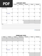 2026 Landscape Yearly Calendar | PDF | Observances