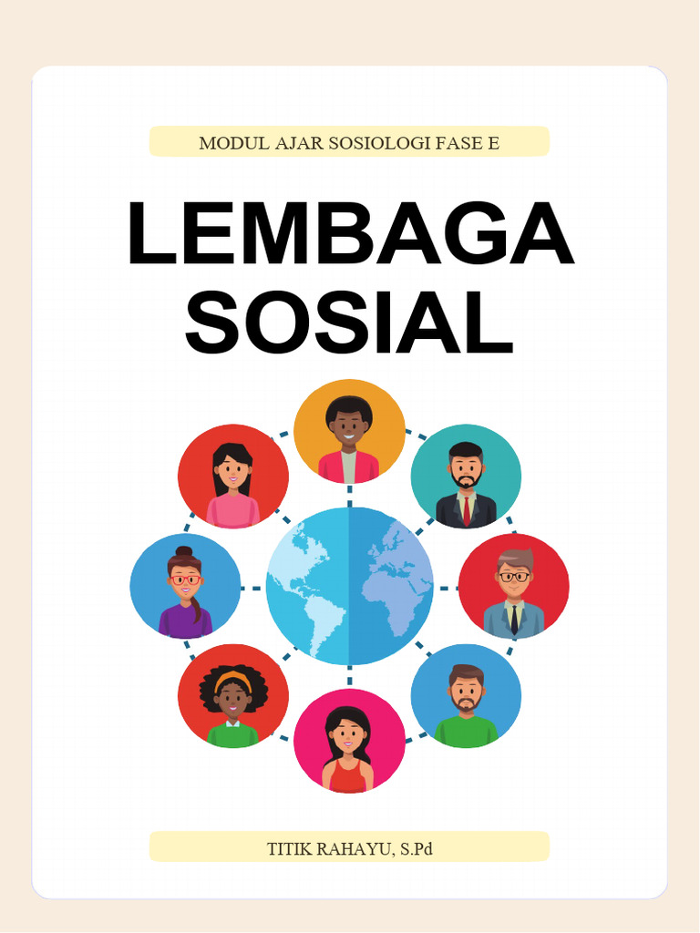 Modul Ajar Sosiologi - Lembaga Sosial - Fase E | PDF
