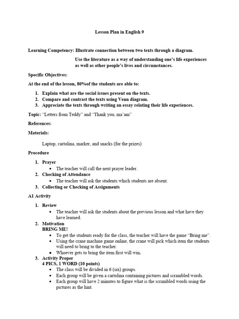 Demo Teaching LP | PDF | Communication | Behavior Modification