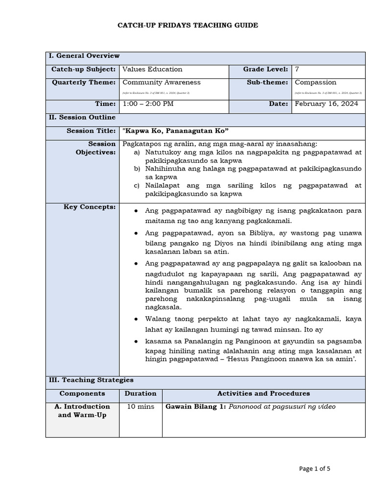 Grade-7 TG Values Formation Feb 16 | PDF