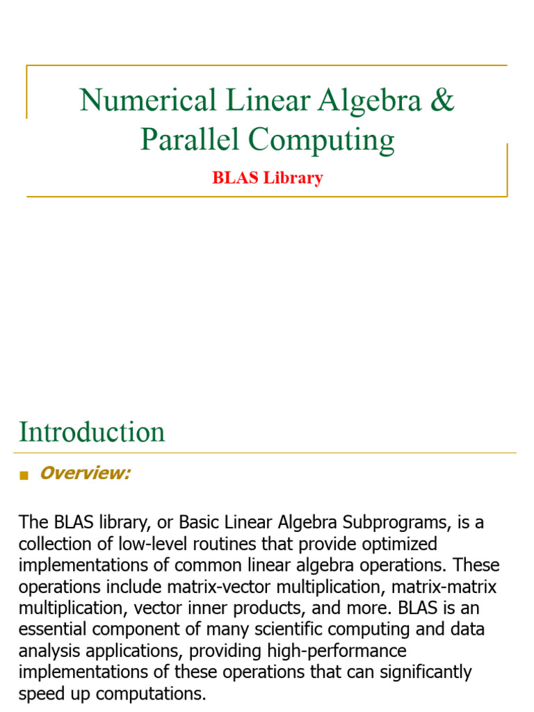Blas Library | PDF