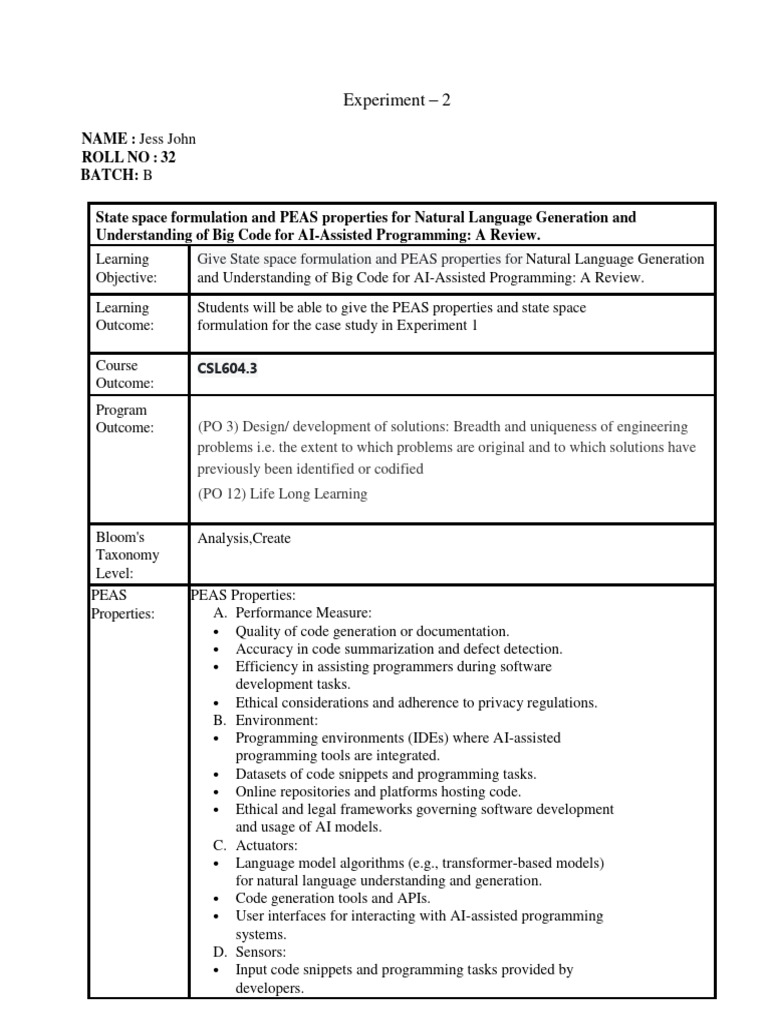 32 AI Exp2 | PDF | Computer Programming | Artificial Intelligence