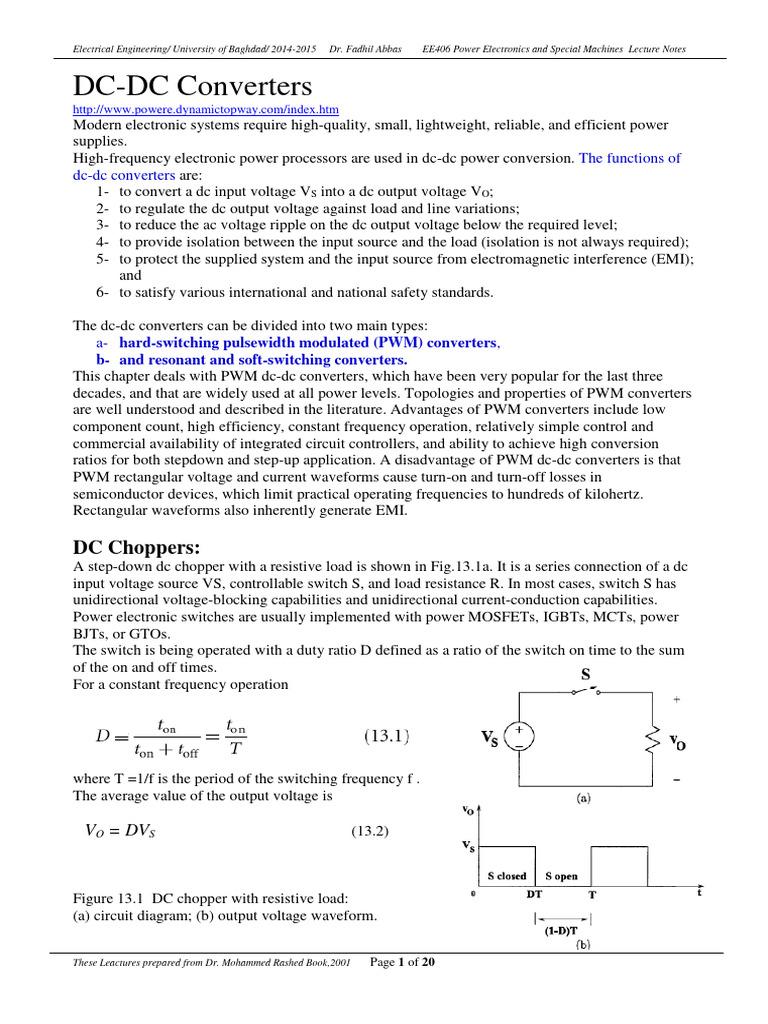 DC-DC Converters 2014-2015 | PDF | Power Electronics | Rectifier