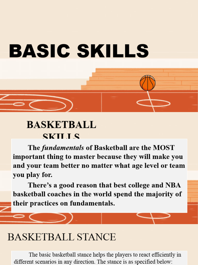 Basic Skills in Basketball1 | PDF | Ball Games | Athletic Sports