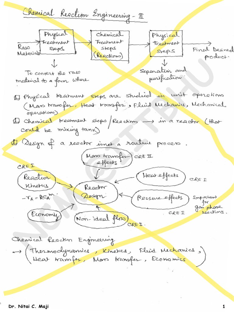 CRE2 Lecture Notes Handout 001 | PDF
